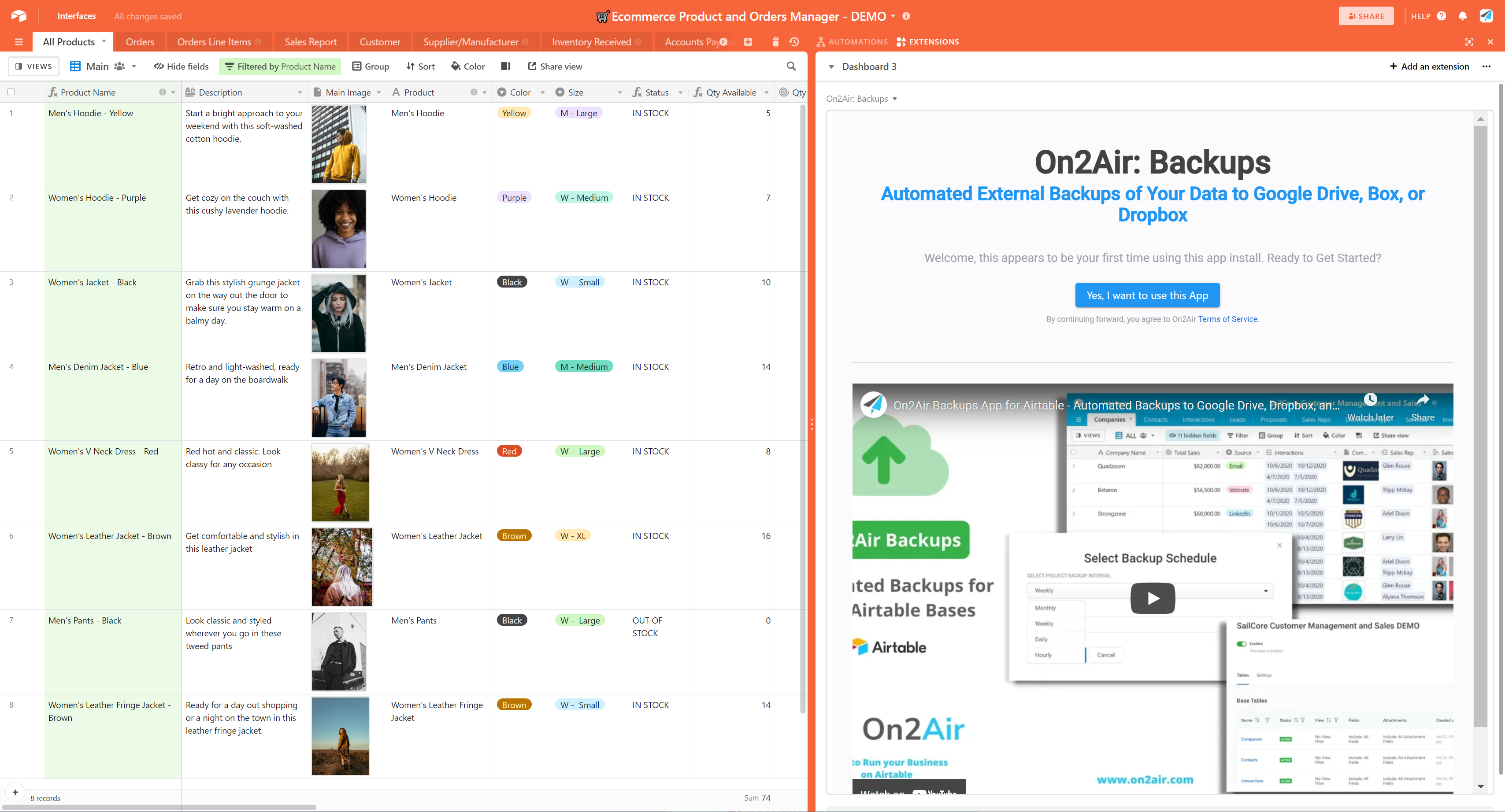 How to Create an Airtable Backup - On2Air Backups