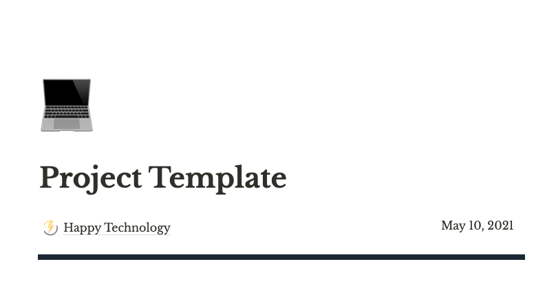 My Project Template