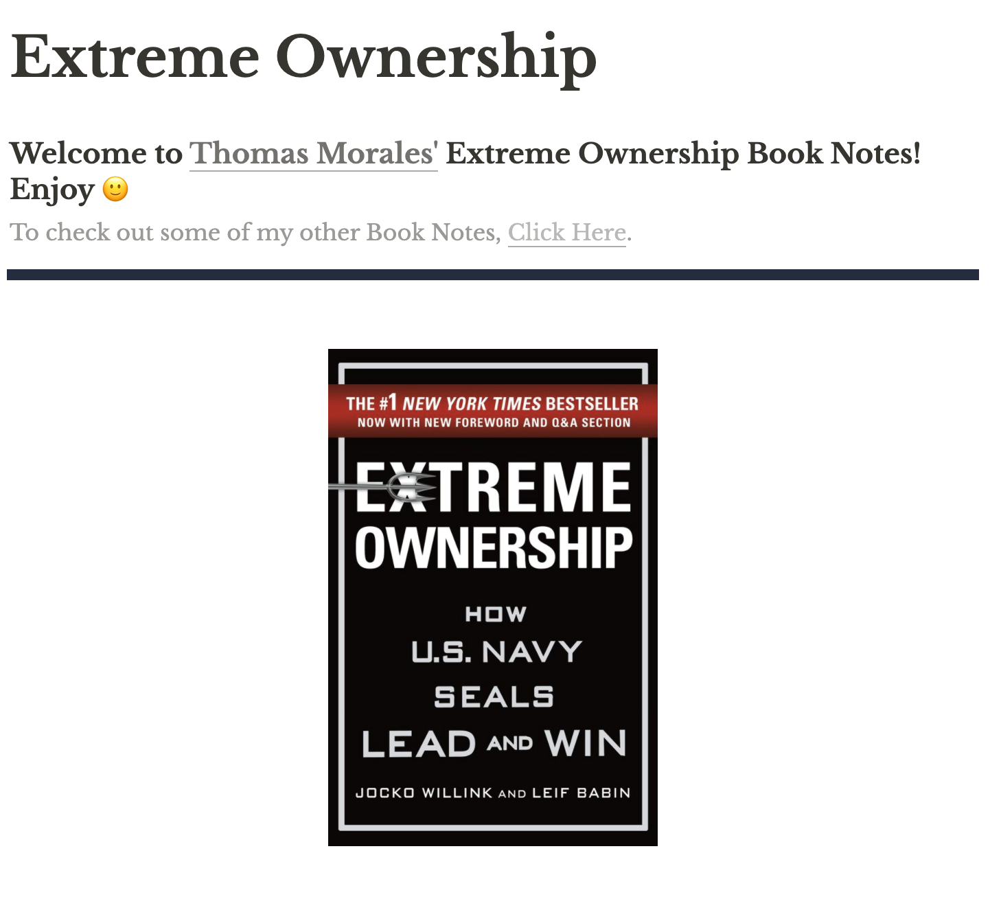 Extreme Ownership