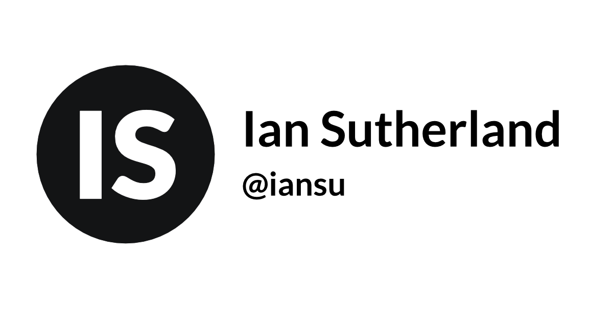 Speaking - Ian Sutherland