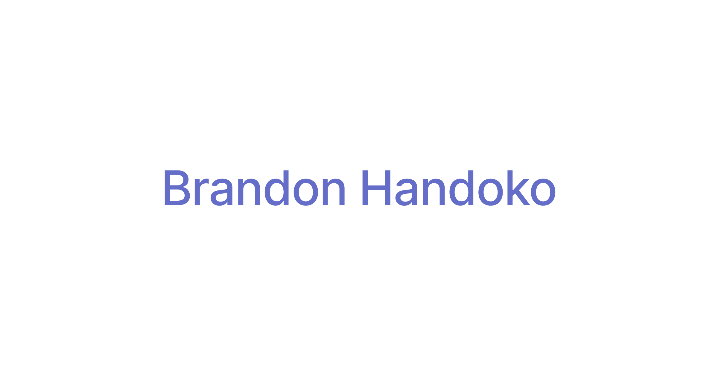 Brandon Handoko
