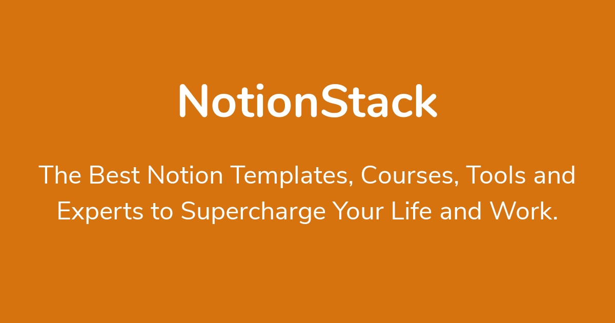 Notion Courses & Guides - NotionStack