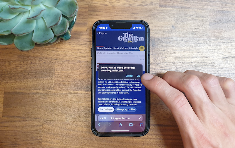 one sec | Tutorials & Help