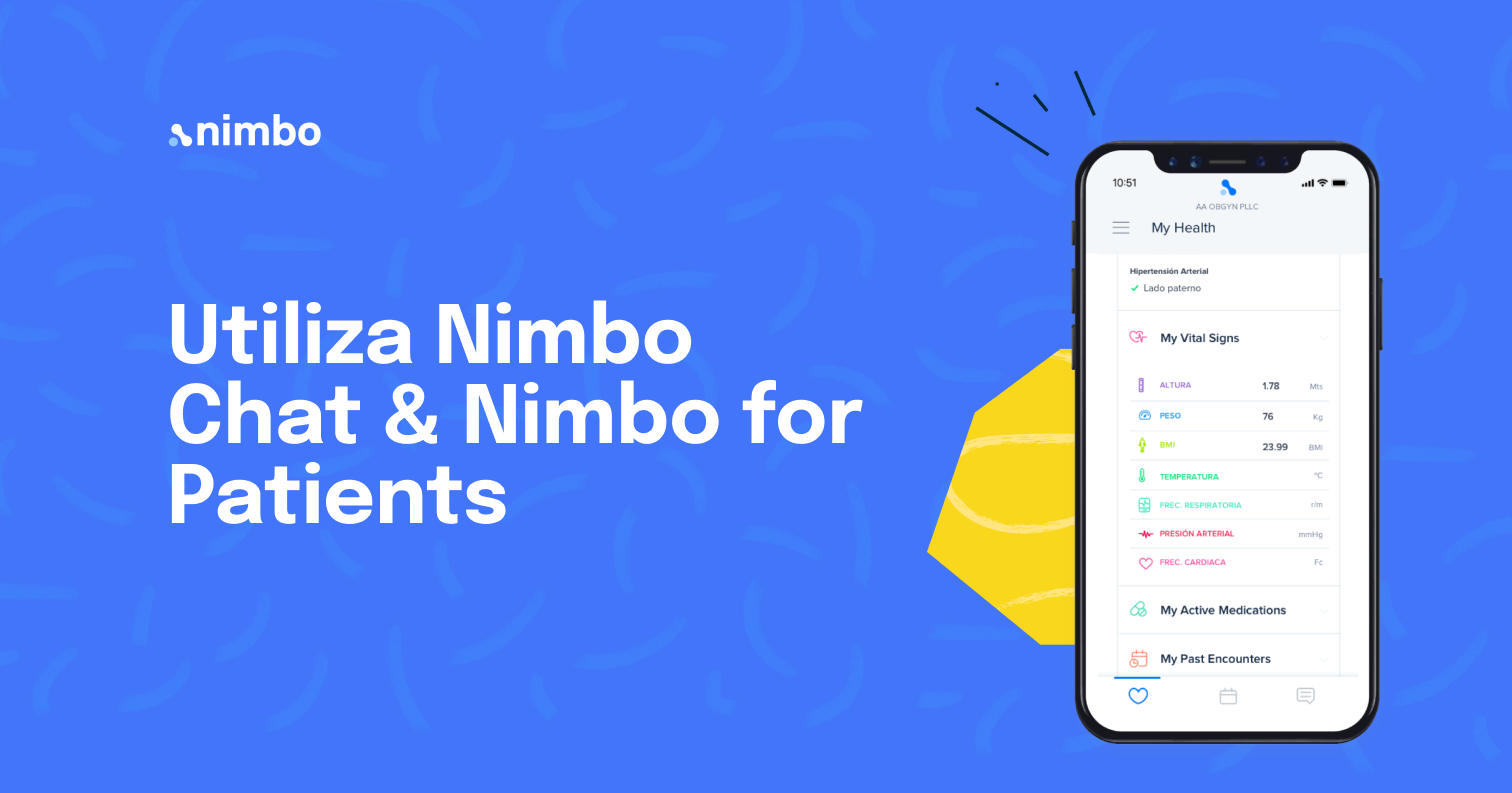Conoce Nimbo Chat & Nimbo for Patients