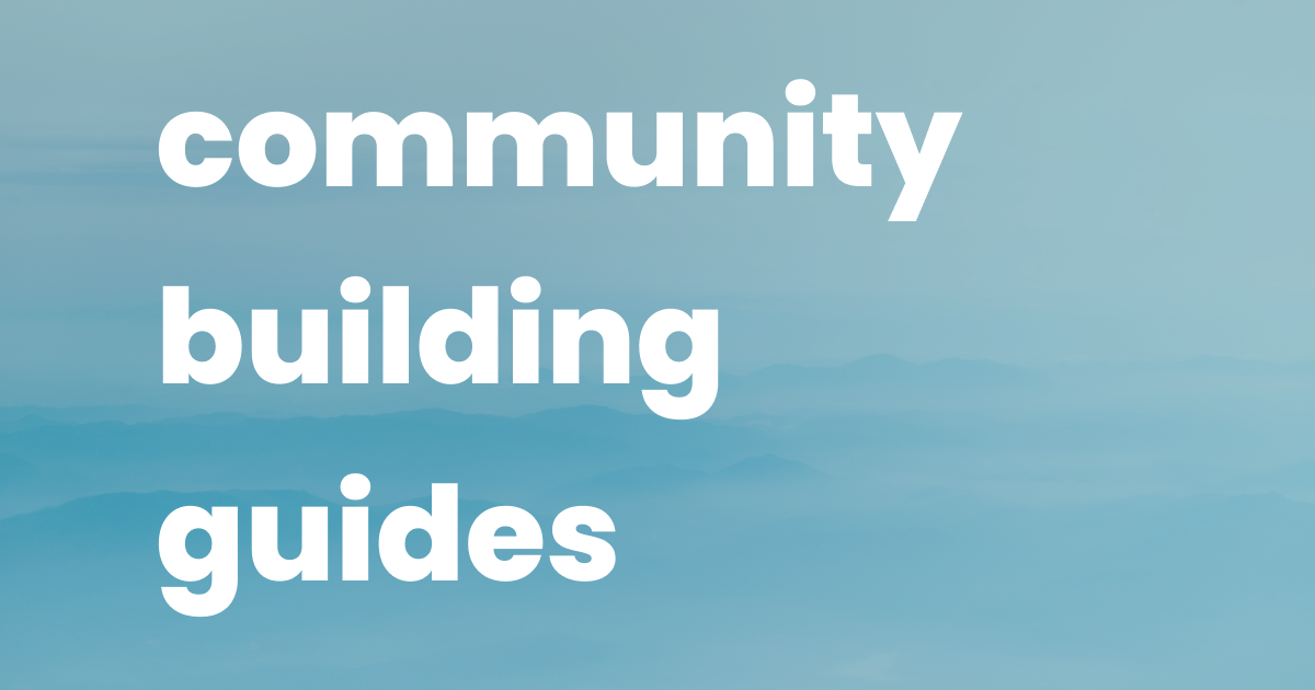 Free community building guides